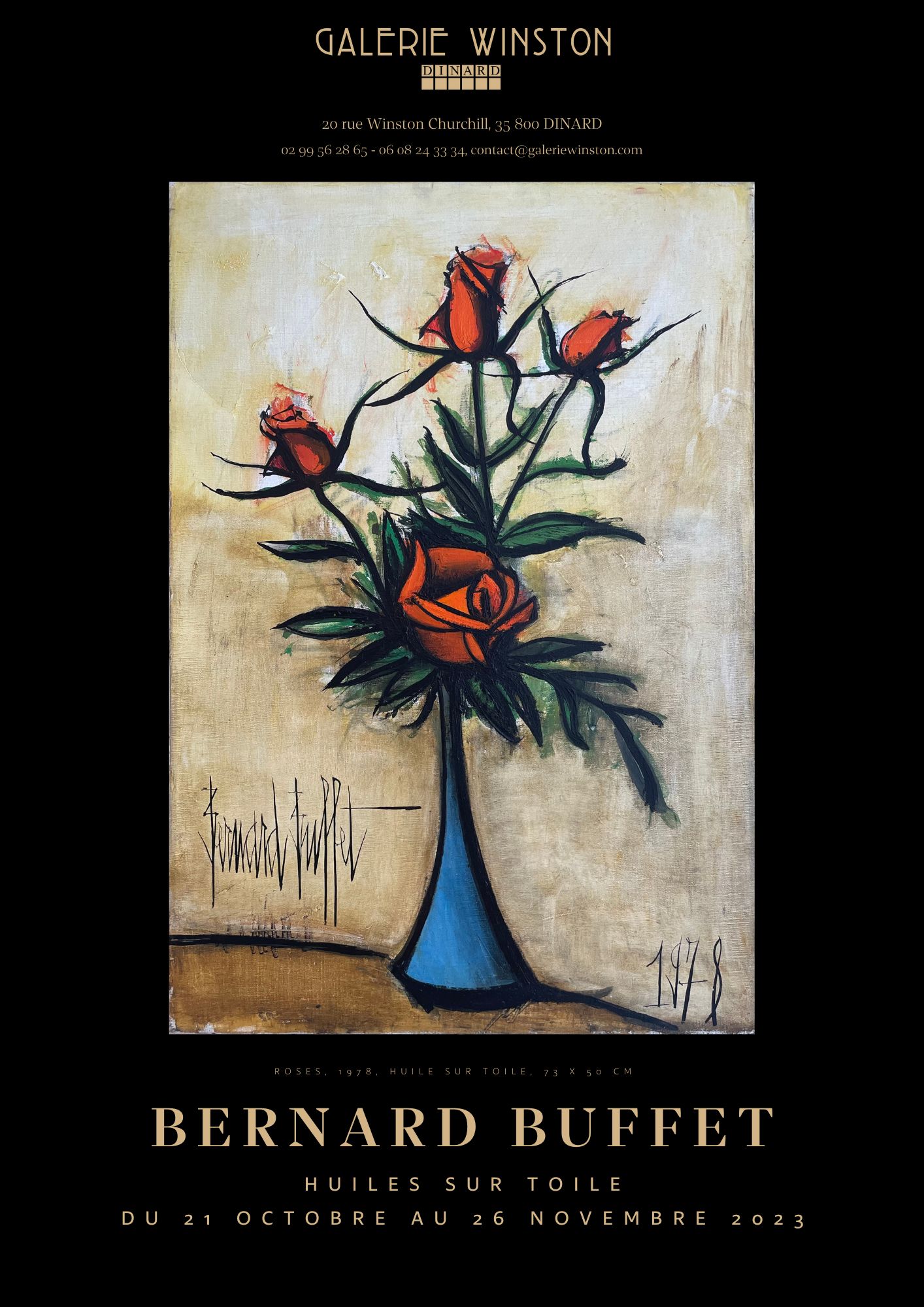 Exposition de l'artiste Bernard Buffet - Galerie Winston